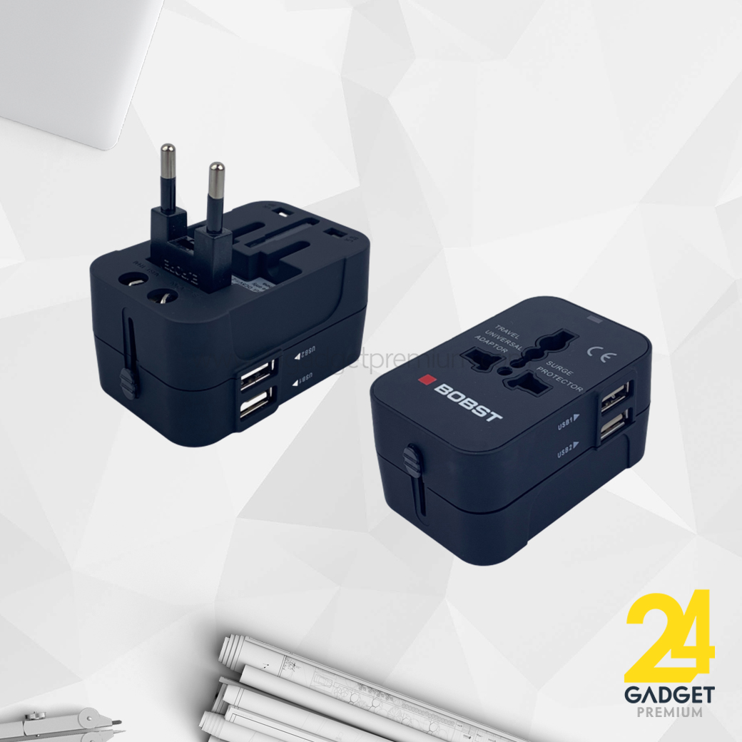 WorldTravelAdapter ปลั๊กUniversalAdapter พร้อมสกรีนโลโก้